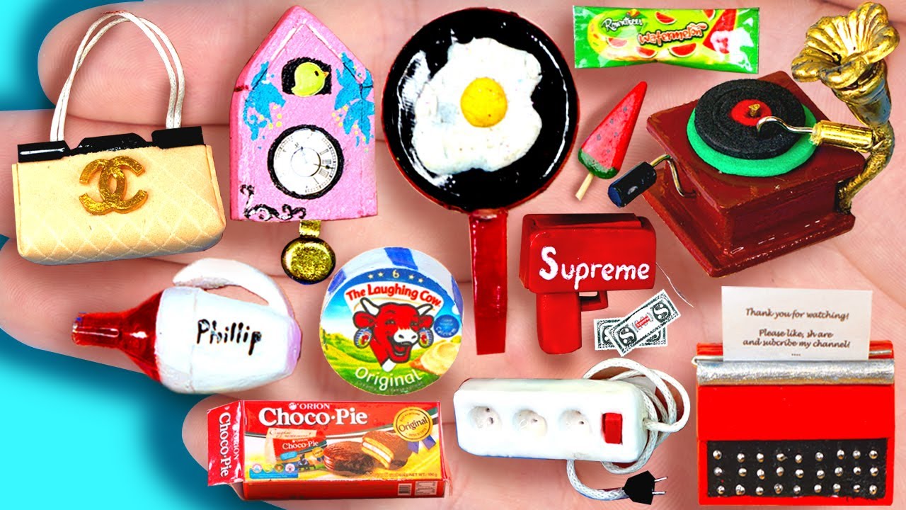 18 REALISTIC MINIATURE HACKS AND CRAFTS, MINIATURE FOR DOLLHOUSE BARBIE ...