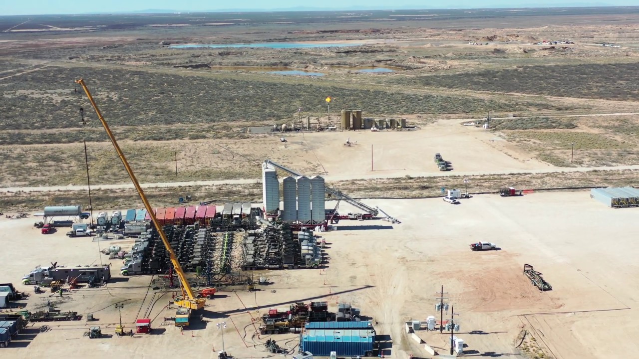 2020 West Texas Hydraulic Fracking . - YouTube