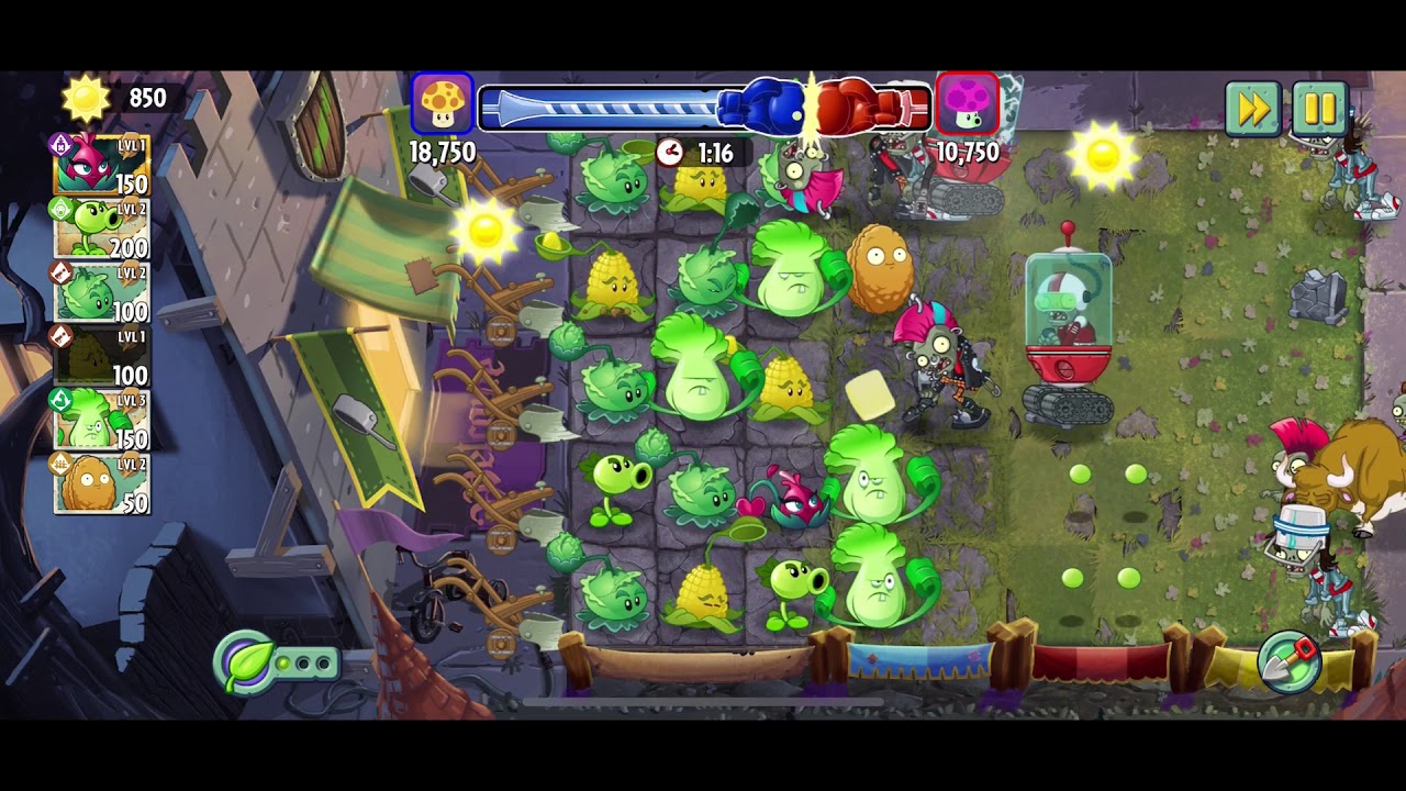 Plants vs Zombie 2: tournament fighting part 2 - YouTube