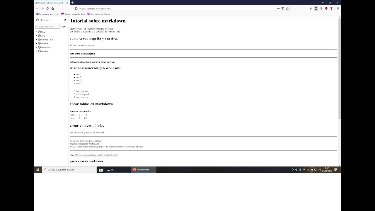 Tutorial Markdown guía paso a paso. Créa Html sin tanto esfuerzo. - YouTube