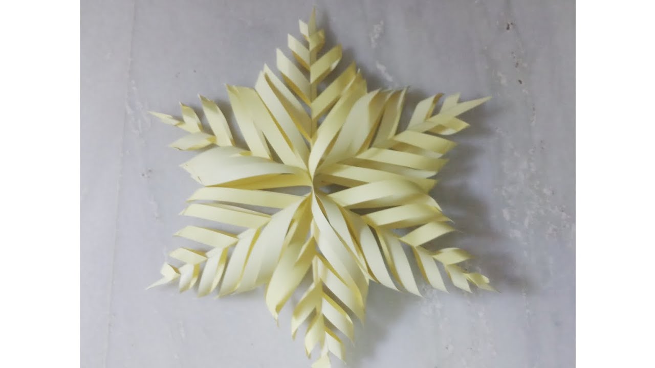 how to make a paper 3-D Star - YouTube