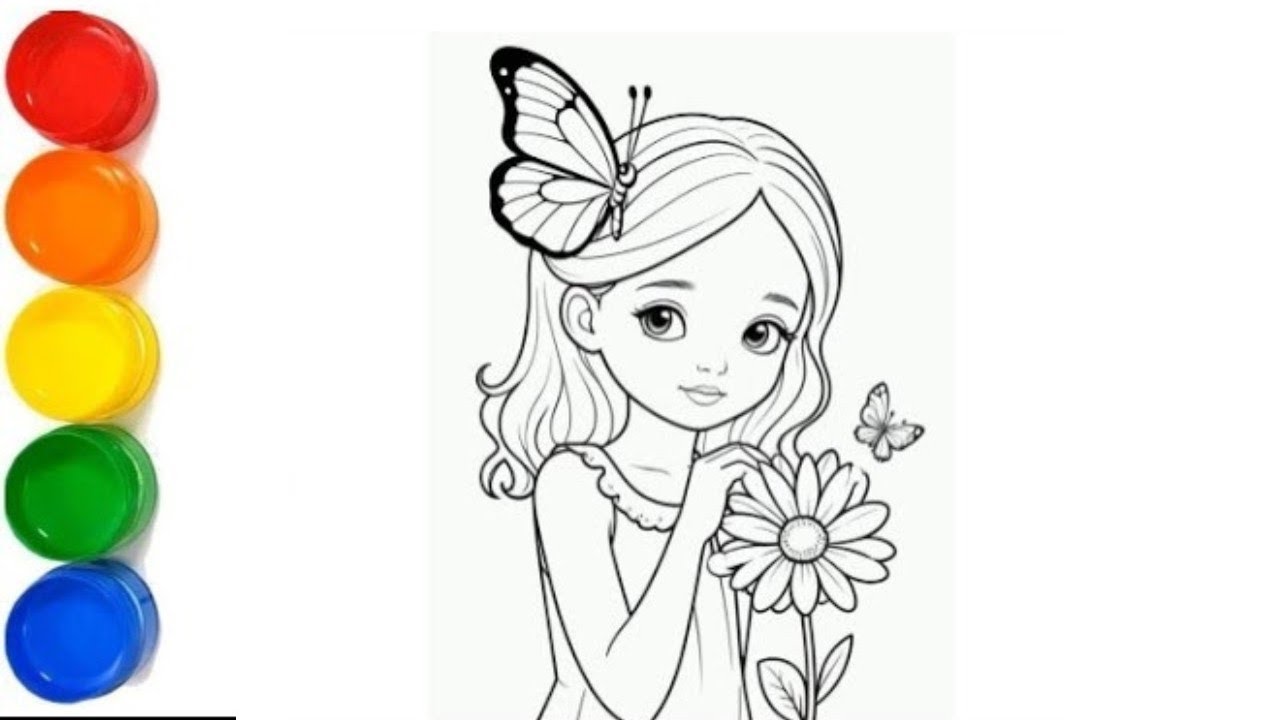 Doll drawing easy ll How to draw a cute doll ll Step by step ll Drawing ...