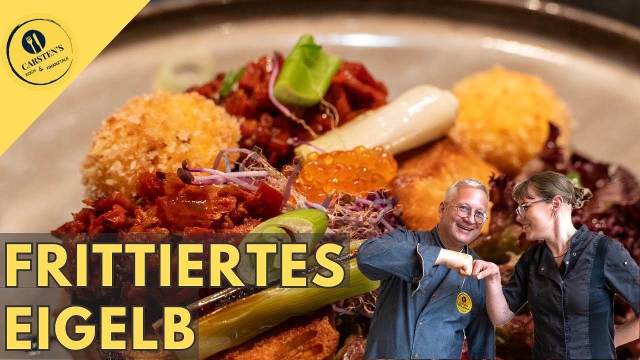 Sensationelle Vorspeise: Frittiertes Eigelb - ganz einfach nachzumachen ...