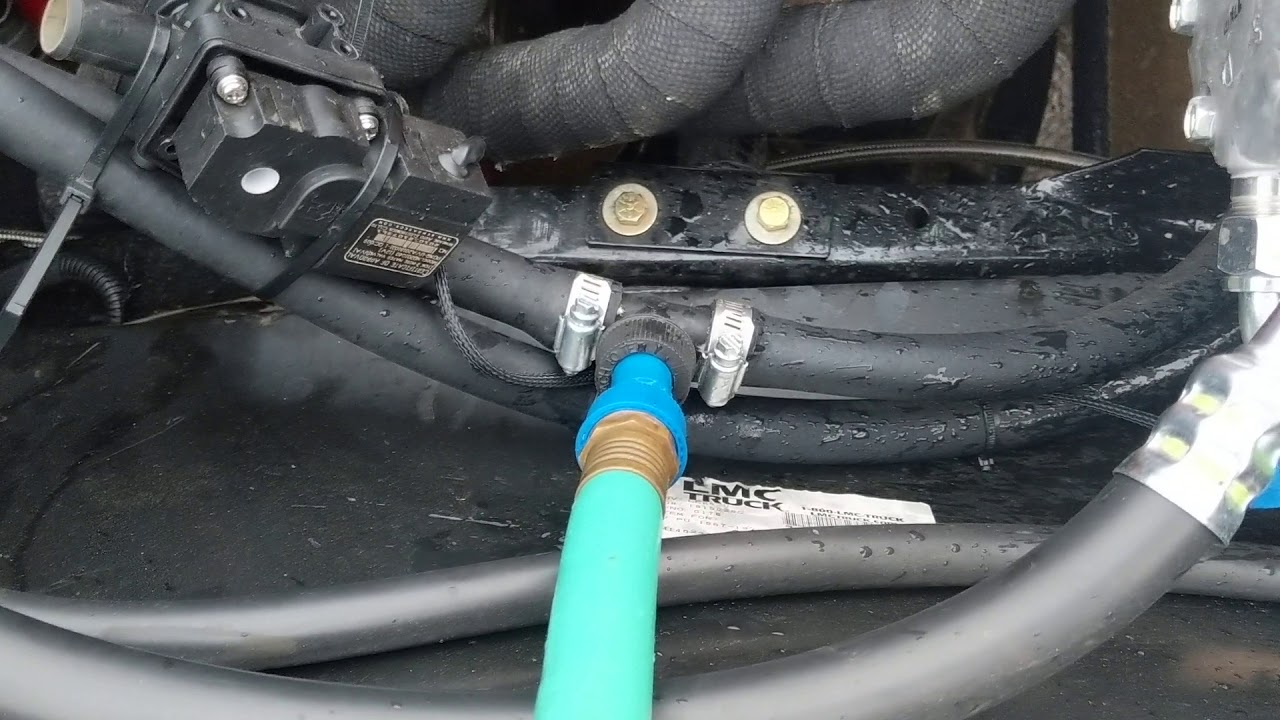 1970 C10 LS SWAP - Flushing Radiator - YouTube