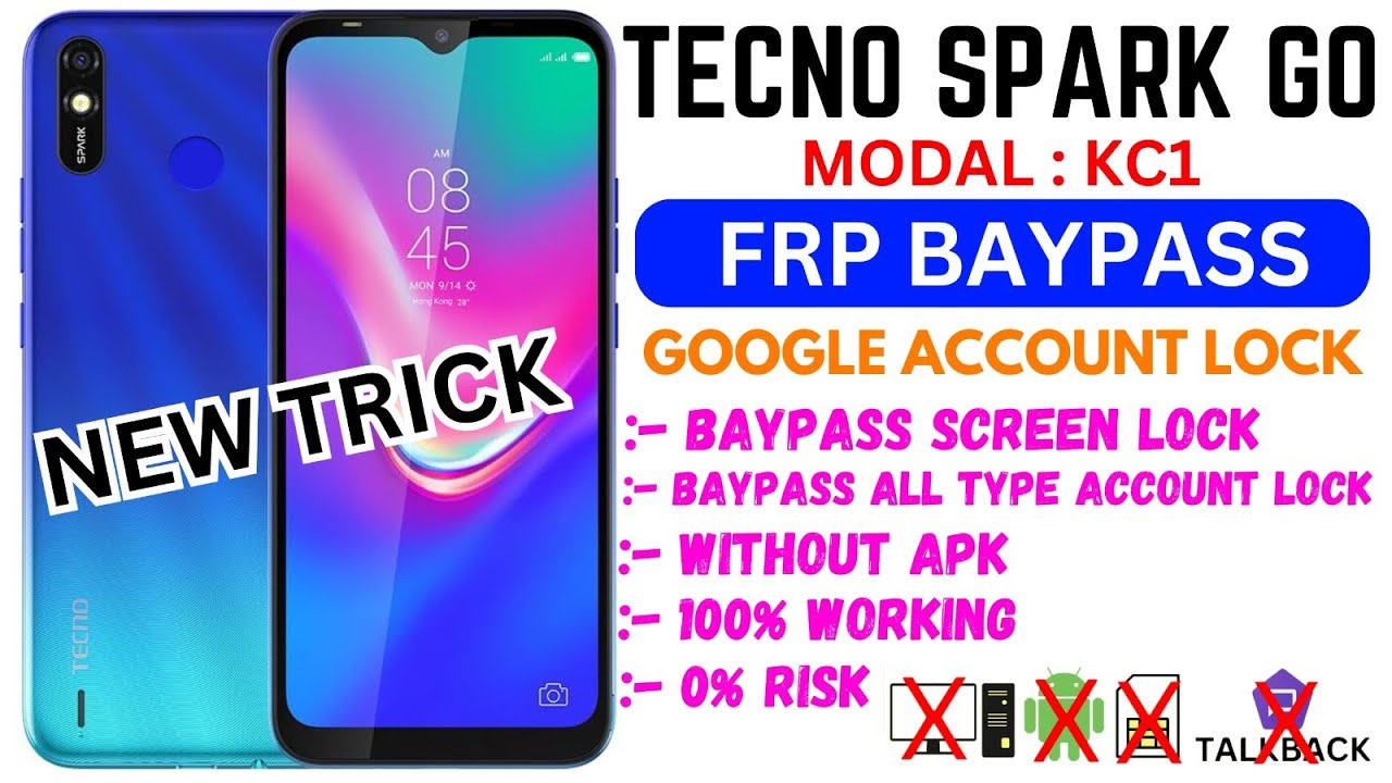 TECNO SPARK GO ( KC1 ) FRP BAYPASS WITHOUT PC||TECNO KC1 FRP BAYPASS ...