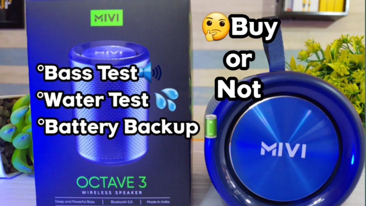 Mivi Octave 3 || Water Test , Bass Test , Mic test, Battery Backup ...