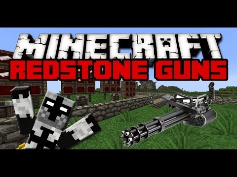 Minecraft Mod Showcase - REDSTONE GUNS! - YouTube