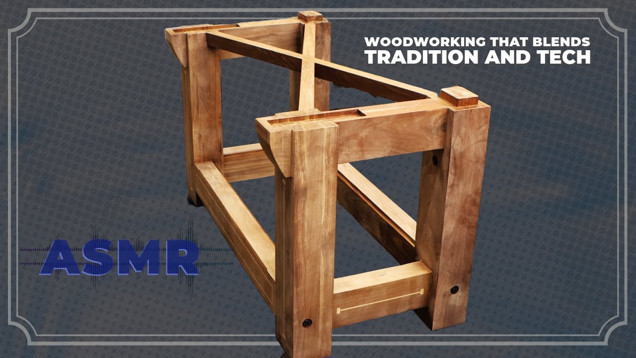 ASMR Build of Massive Split Top Roubo Base - YouTube