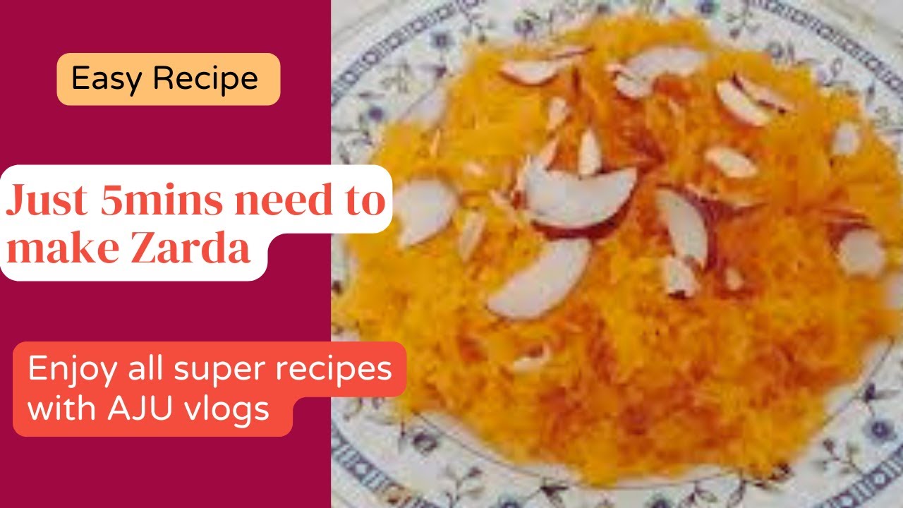 5 Minute Zerda Recipe | Meethe Chawal | Easy zarda | zarda recipe ...