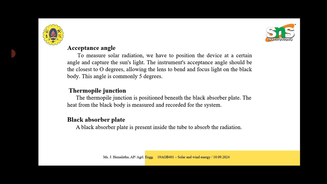 PYRHELIOMETER- MEASURE THE INTENSITY OF DIRECT SOLAR RADIATION - YouTube