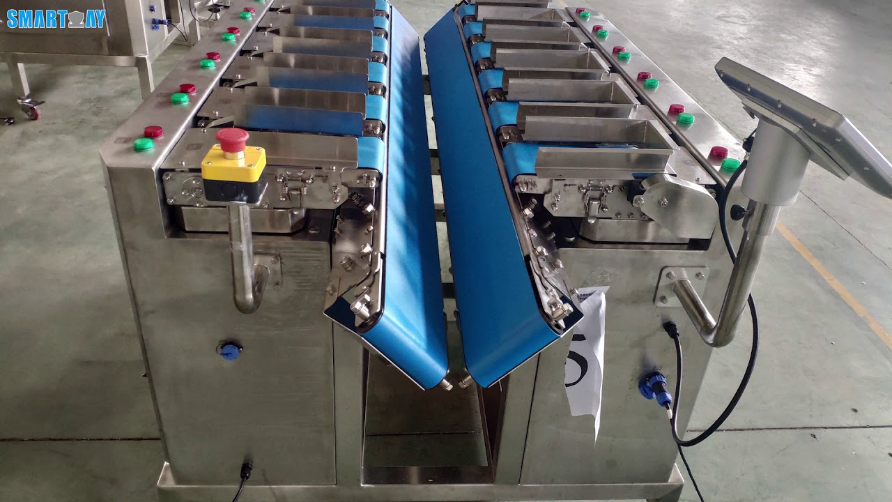 12/14 head linear combine weigher - YouTube