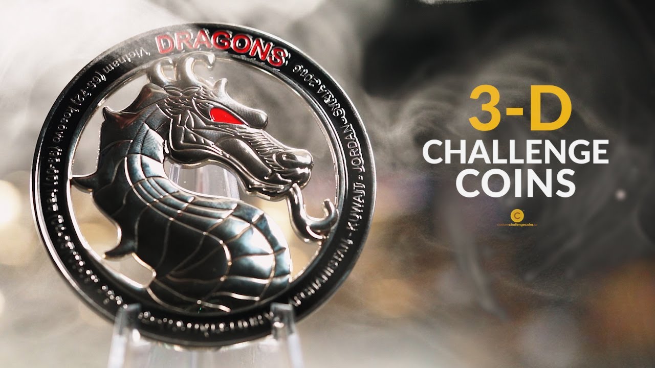 3D Challenge Coins - Custom Challenge Coins - YouTube