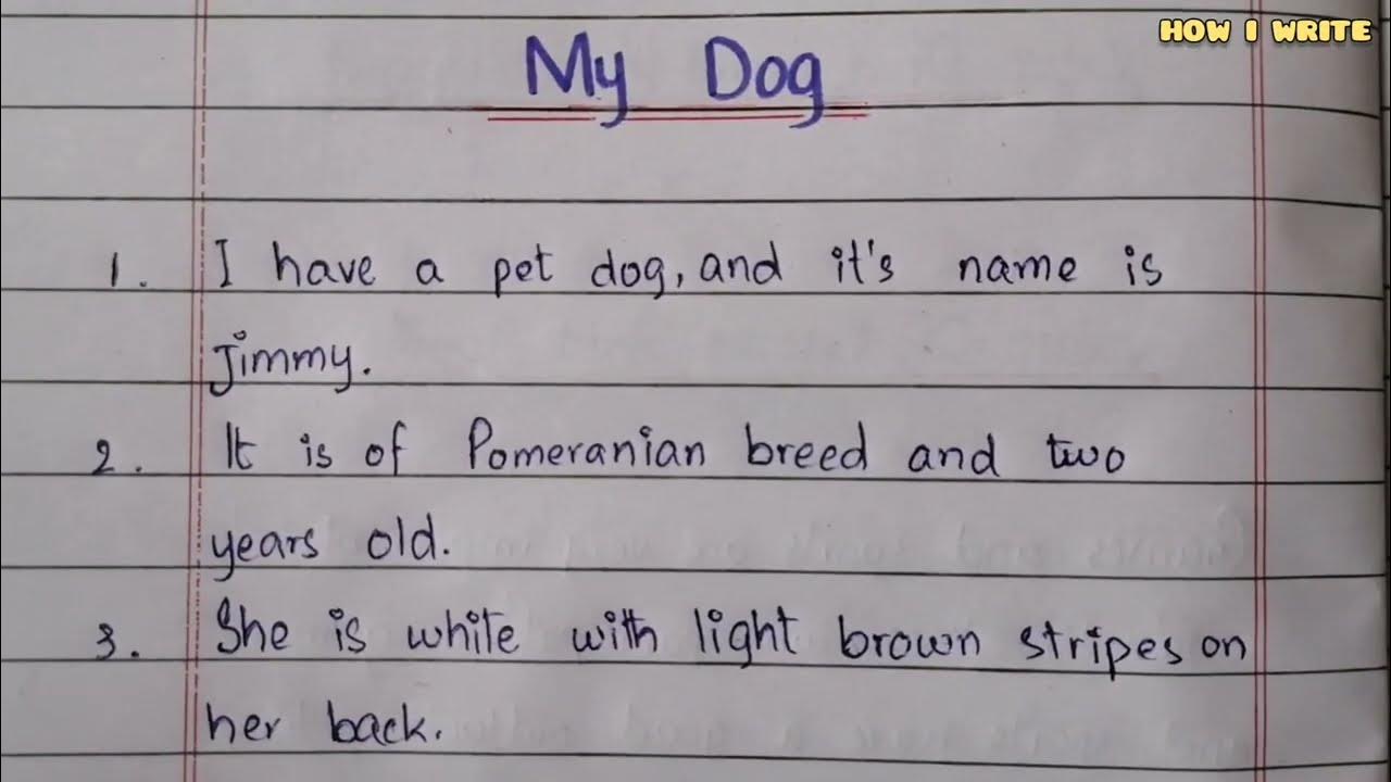 Essay on pet dog |Paragraph my pet dog |Essay10 lines on my pet dog in ...