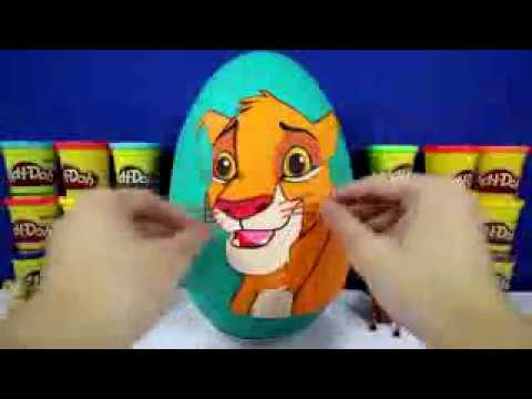 GIANT SIMBA Surprise Egg Play Doh - The Lion King Toys Disney POP TMNT ...