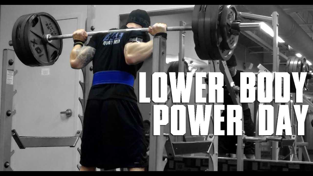 Lower Body Workout Power Day - YouTube