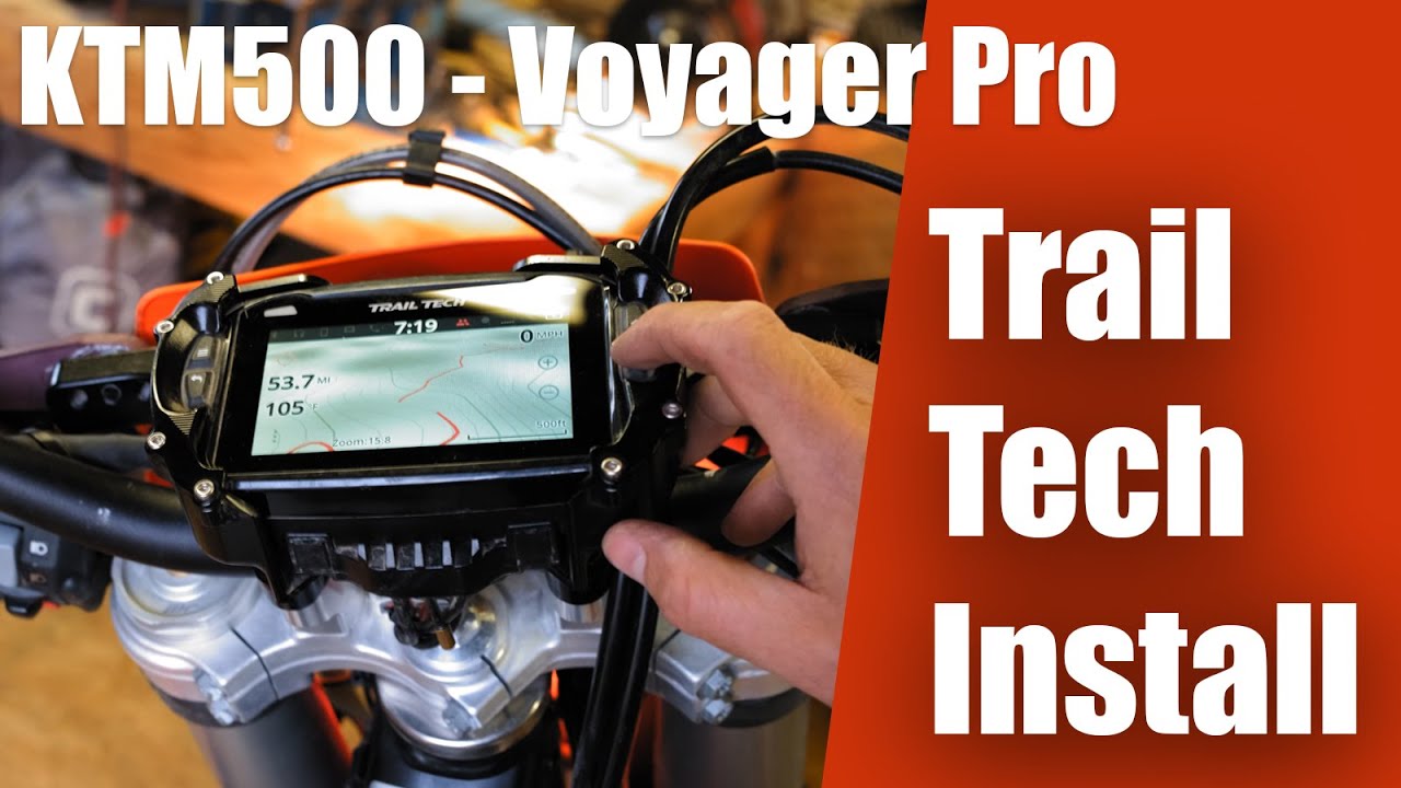 Trail Tech Voyager Pro GPS | How To Install | 2021 KTM 500 EXC-F | Bar ...