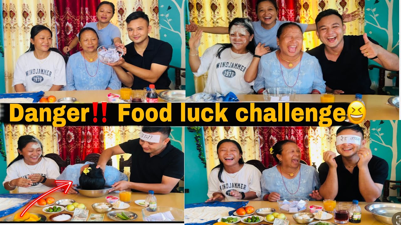 FOOD LUCK CHALLENGE 😆 || EPIC FUNNY REACTION 😂 ️ - YouTube