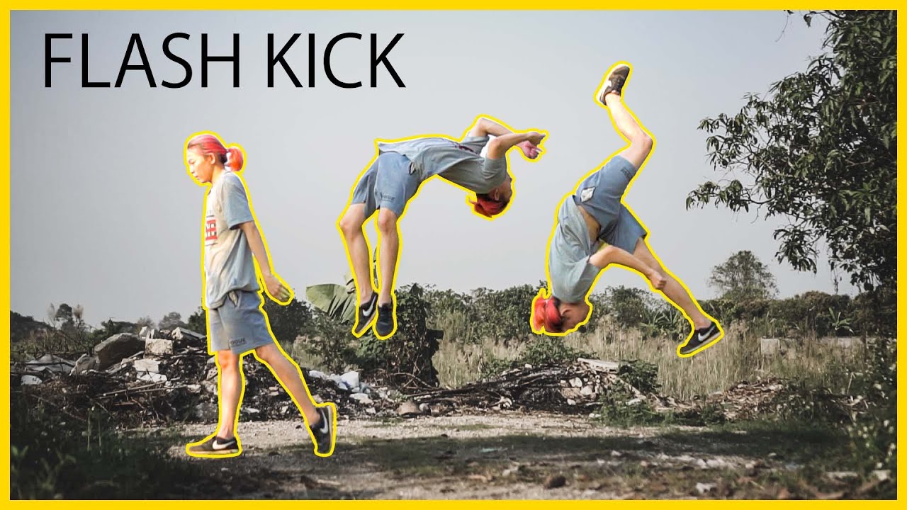 สอนลังกาหลังเตะขาเดียว Flash Kick TUTORIAL | TRICKING The Series EP.44 ...