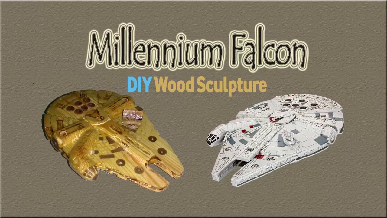 DIY Millenium Falcon Wood Carving - YouTube