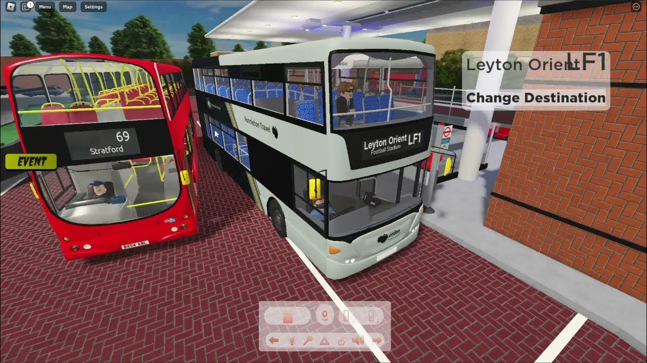 Roblox London & East Bus Simulator Scania Omnicity Route LF1 Walthamstow Central- Leyton Orient ...