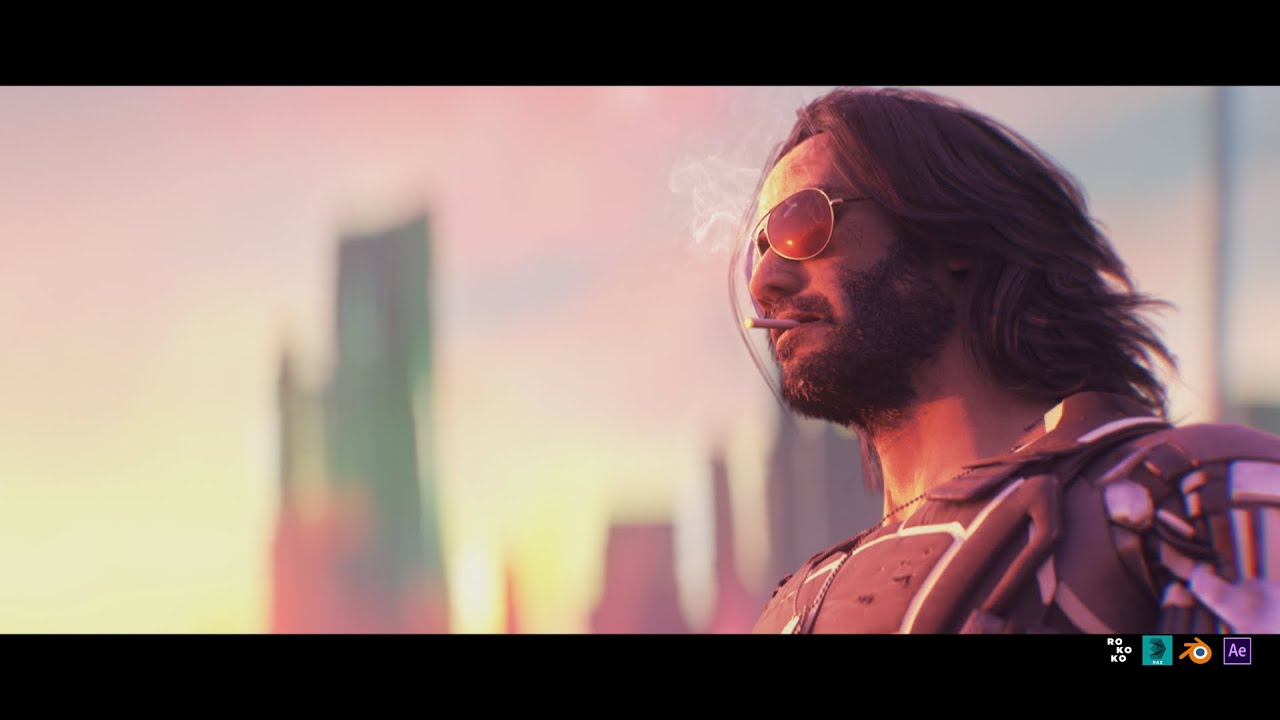 Cyberpunk 2077 Sun set CC - YouTube