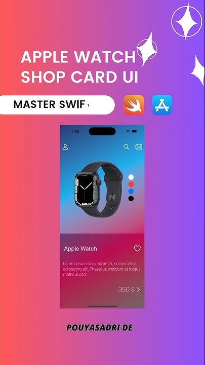 Create a Stunning Apple Watch Shop Card UI with SwiftUI #shorts - YouTube