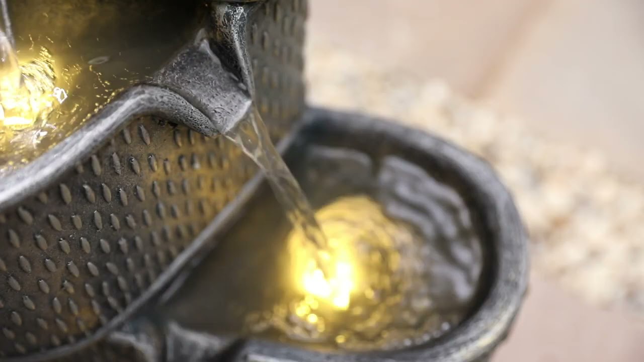 Product Demo: Trickling Troughs Water Feature - YouTube