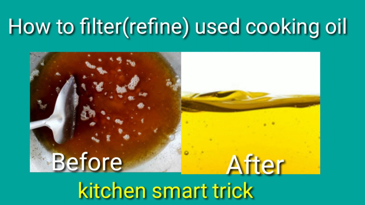Filter(refine)/clean/recycle used cooking oil (इस्तेमाल तेल को साफ करने ...