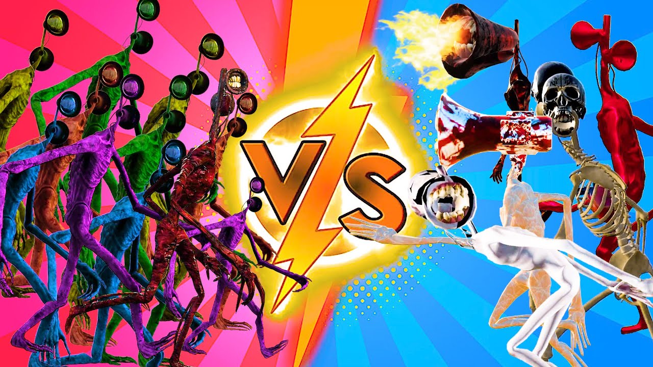 Who Do You Think's Gonna Win? Team Colorful Siren Head VS Team Siren ...