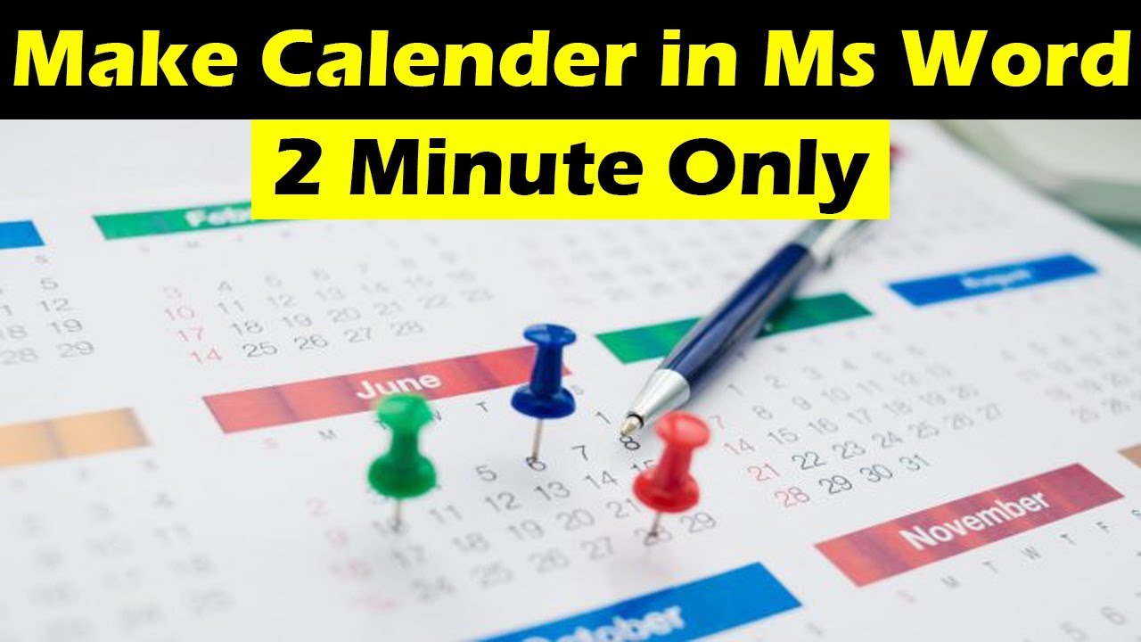 Hindi How To Make A Calendar In Ms Word In Two Minutes YouTube hindi-how-to-make-a-calendar-in-ms-word-in-two-minutes-youtube
