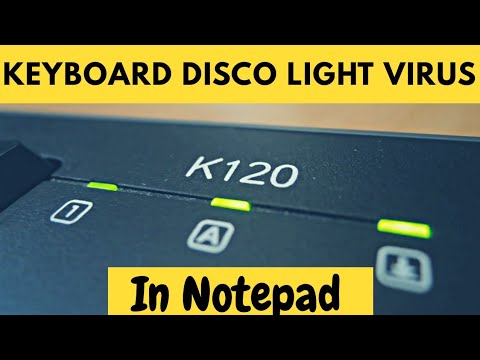 How To Make Keyboard Disco Light Virus in Notepad | VBScript Virus ...