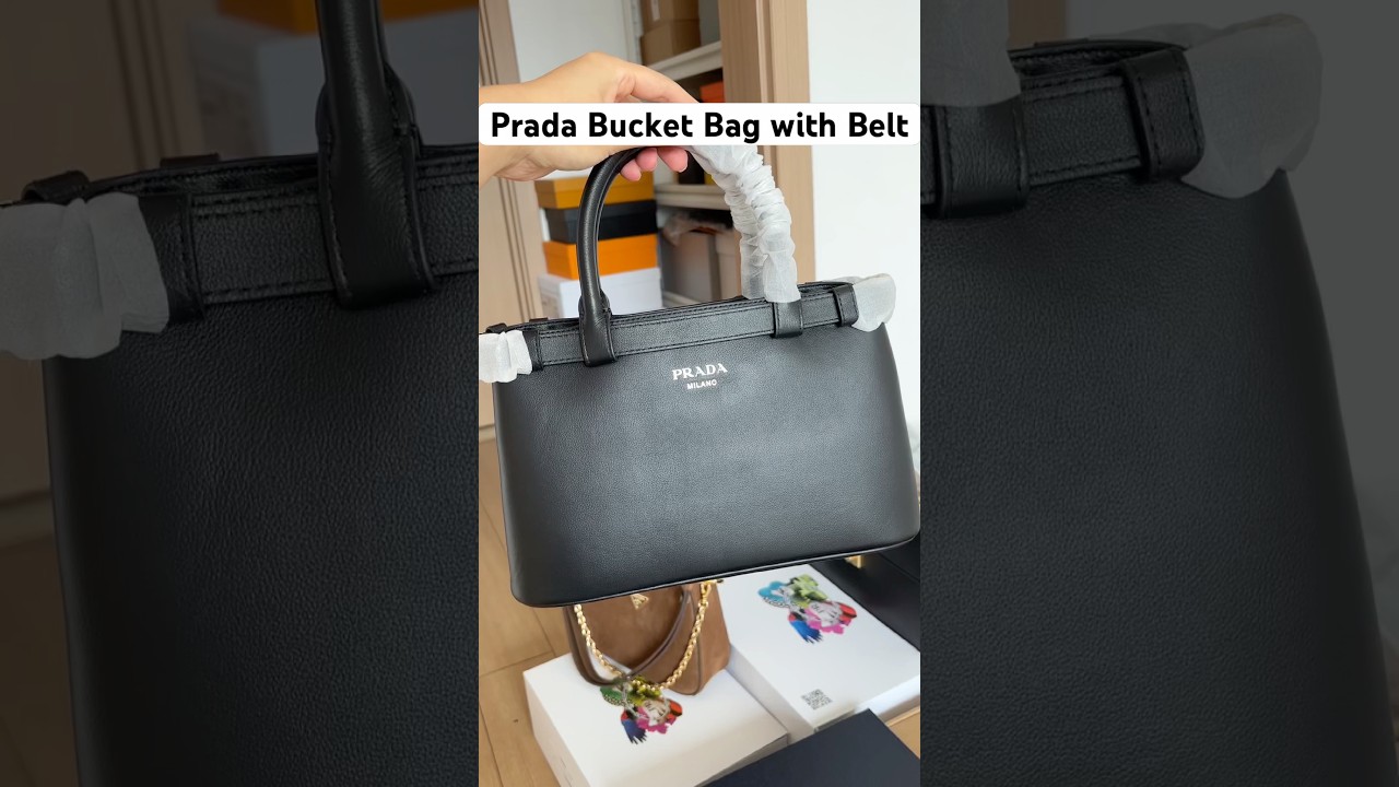 Prada Bucket Leather Bag with Belt #bag #luxury #casualbag # ...