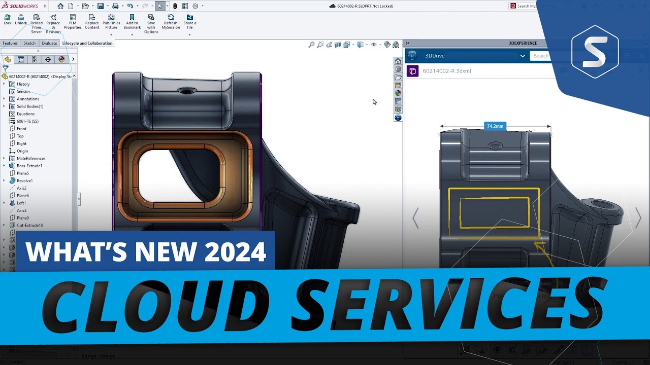 SOLIDWORKS Cloud Services | What's New in SOLIDWORKS 2024 - YouTube