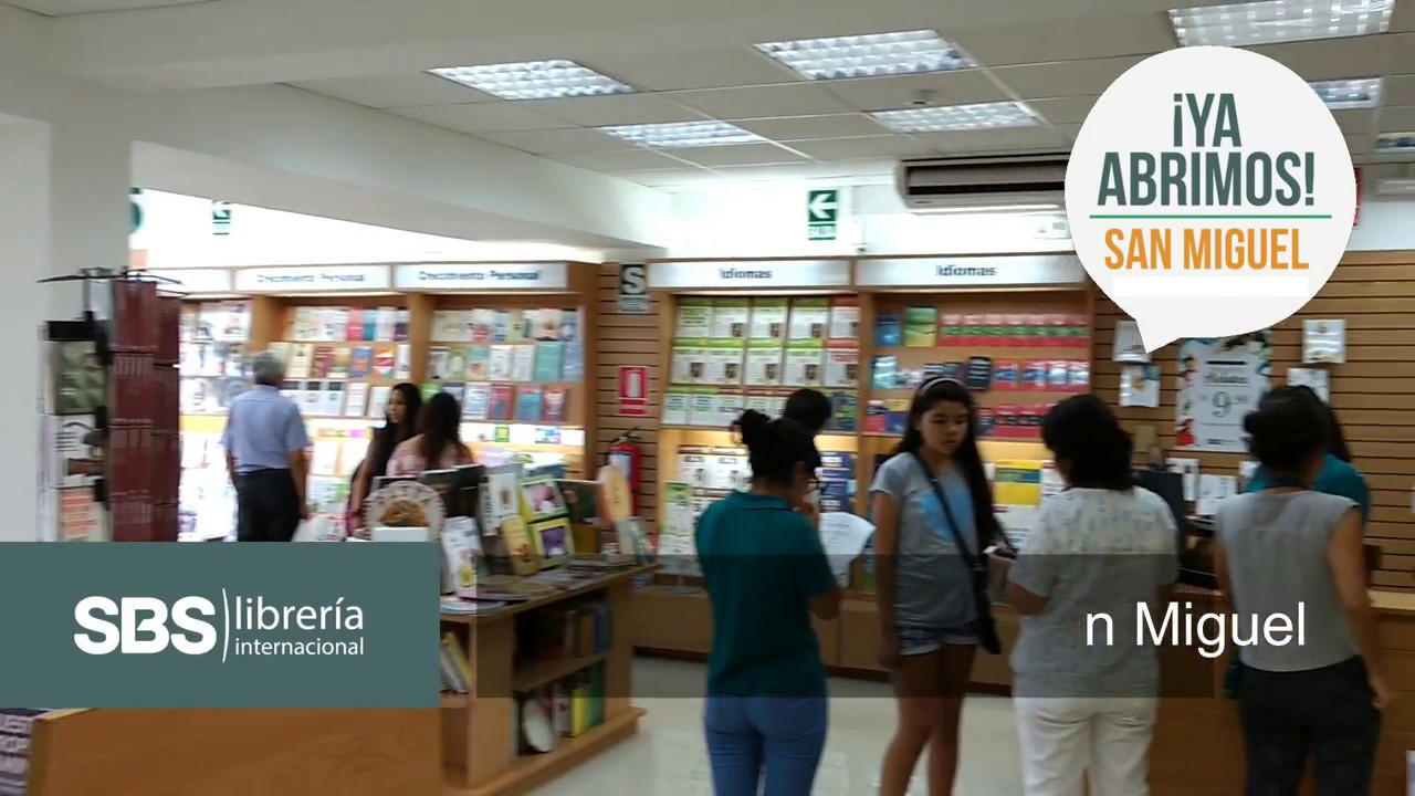SBS Librería - San Miguel - YouTube