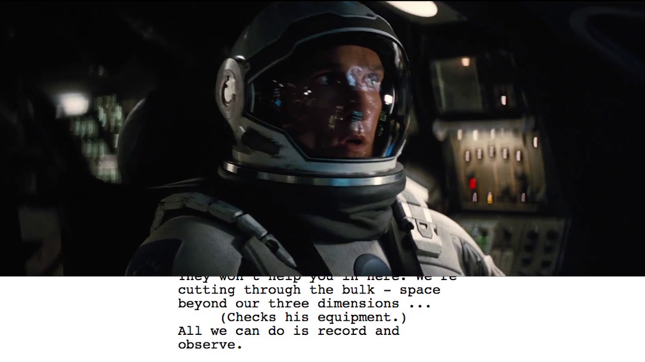 From Script to Screen - Interstellar - First Handshake Scene - YouTube