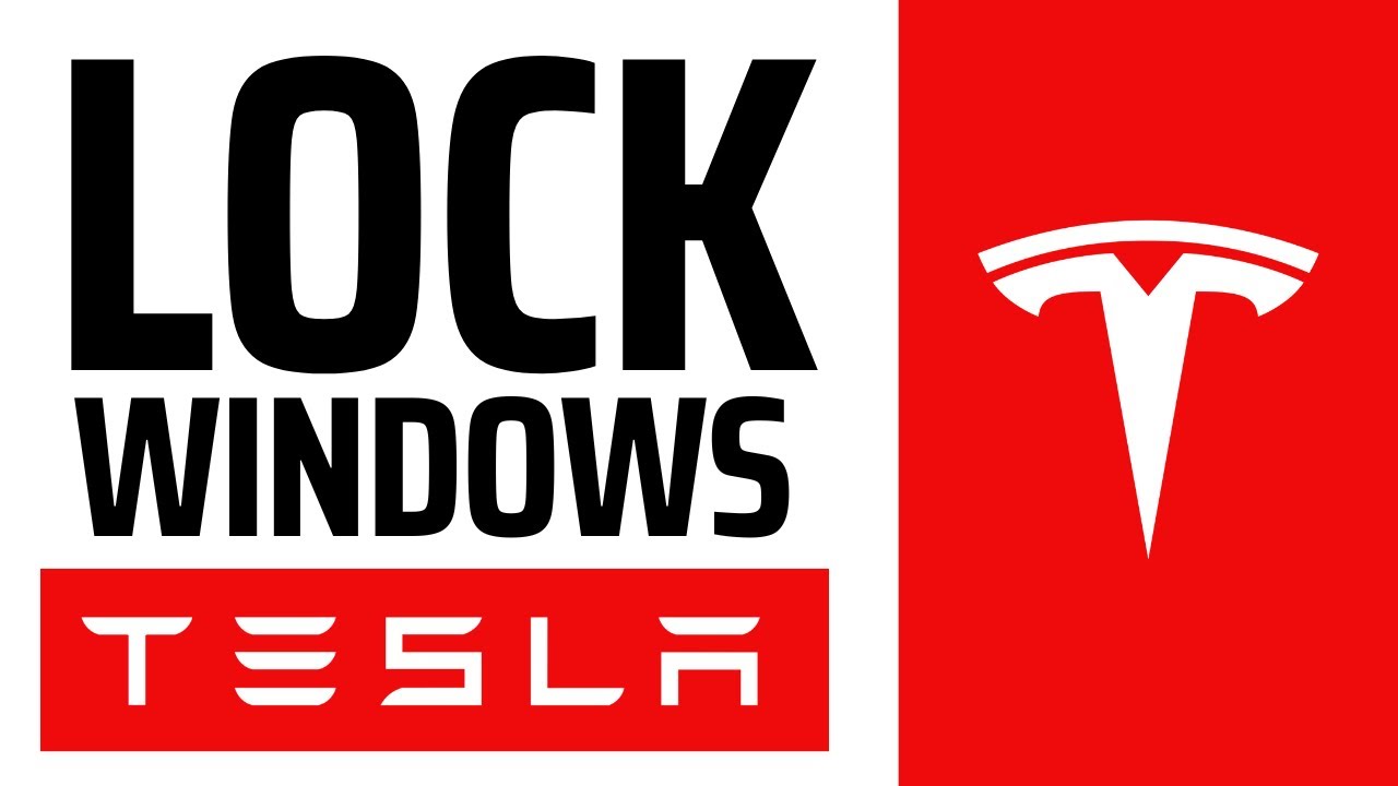 How to lock TESLA WINDOWS (Model Y and 3) to PREVENT CHILDREN from ...