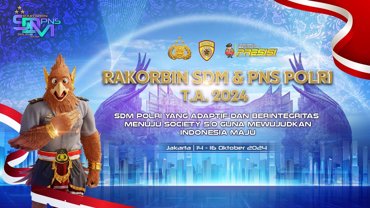 Rakorbin SDM & PNS Polri Tahun Anggaran 2024 - YouTube