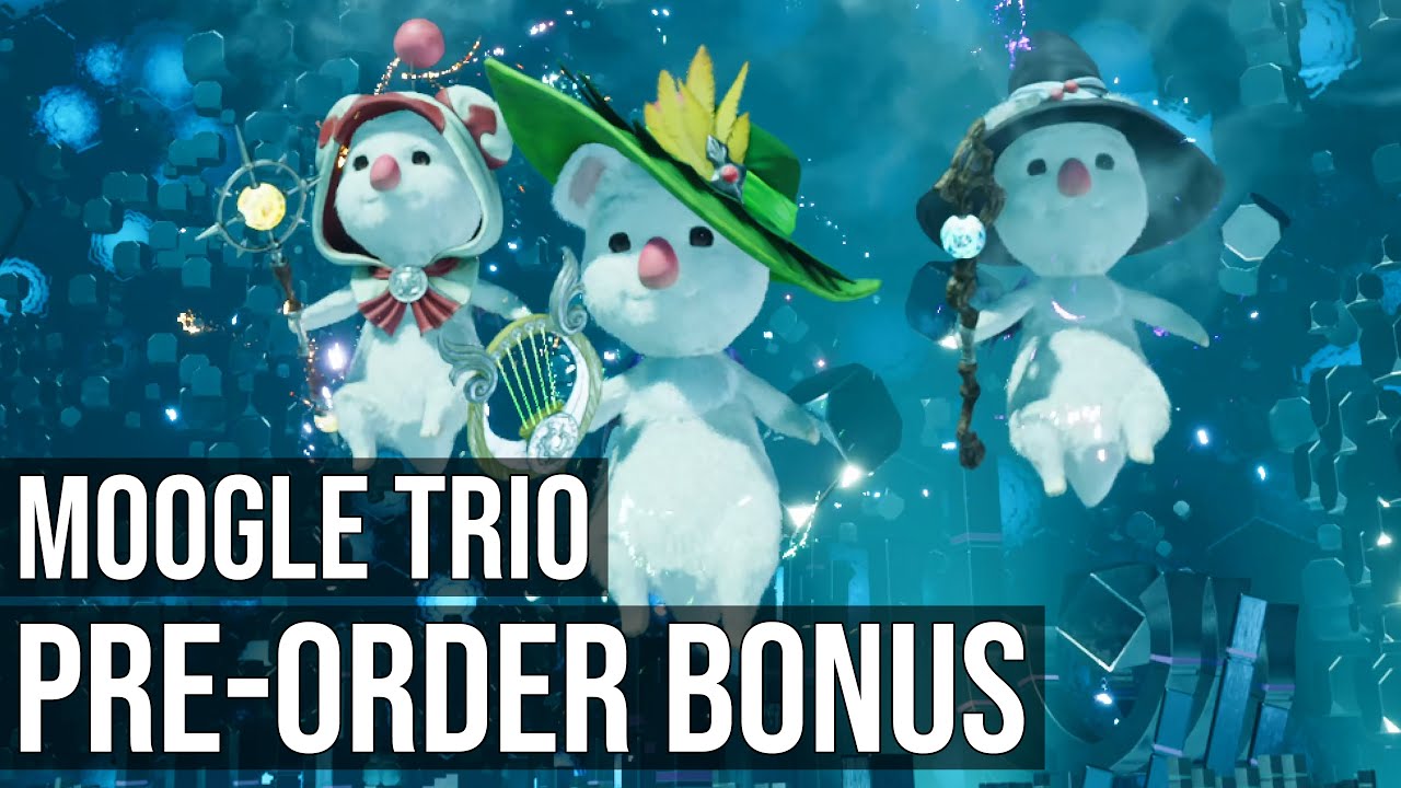 Final Fantasy 7 Rebirth - Pre-Order Bonus Content - Moogle Trio ...