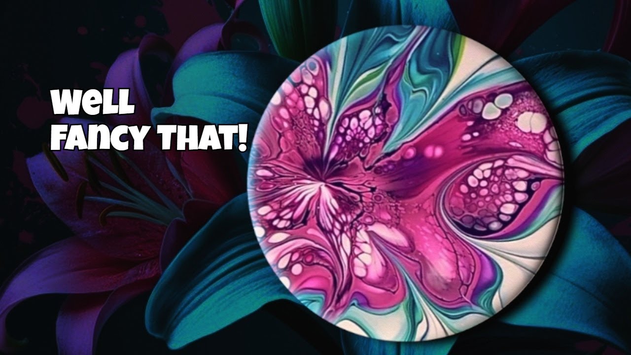 Create FANCY FLUID ART Faux Blooms in Minutes with This Easy Trick ...