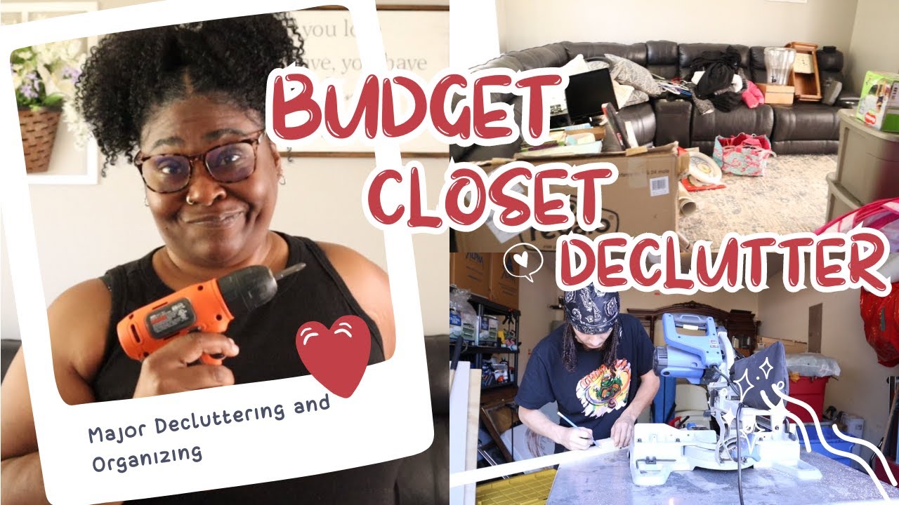 Major Closet Declutter and Organizing/ Closet Organizing/DIY Closet ...