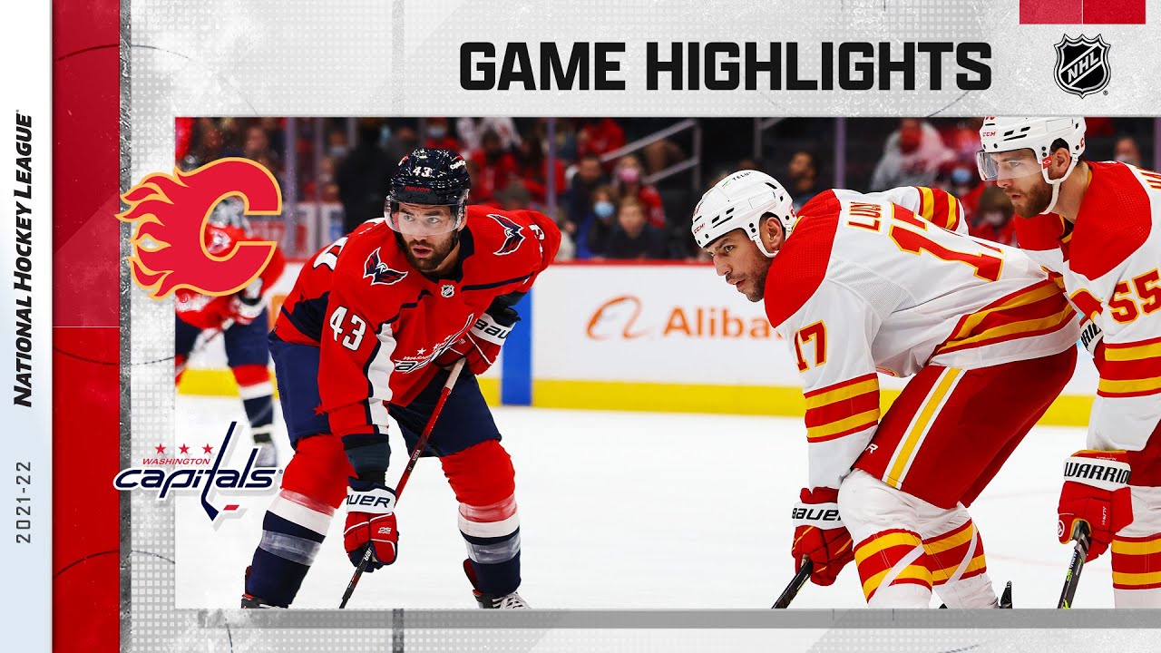 Flames @ Capitals 10/23/2021 | NHL Highlights - YouTube