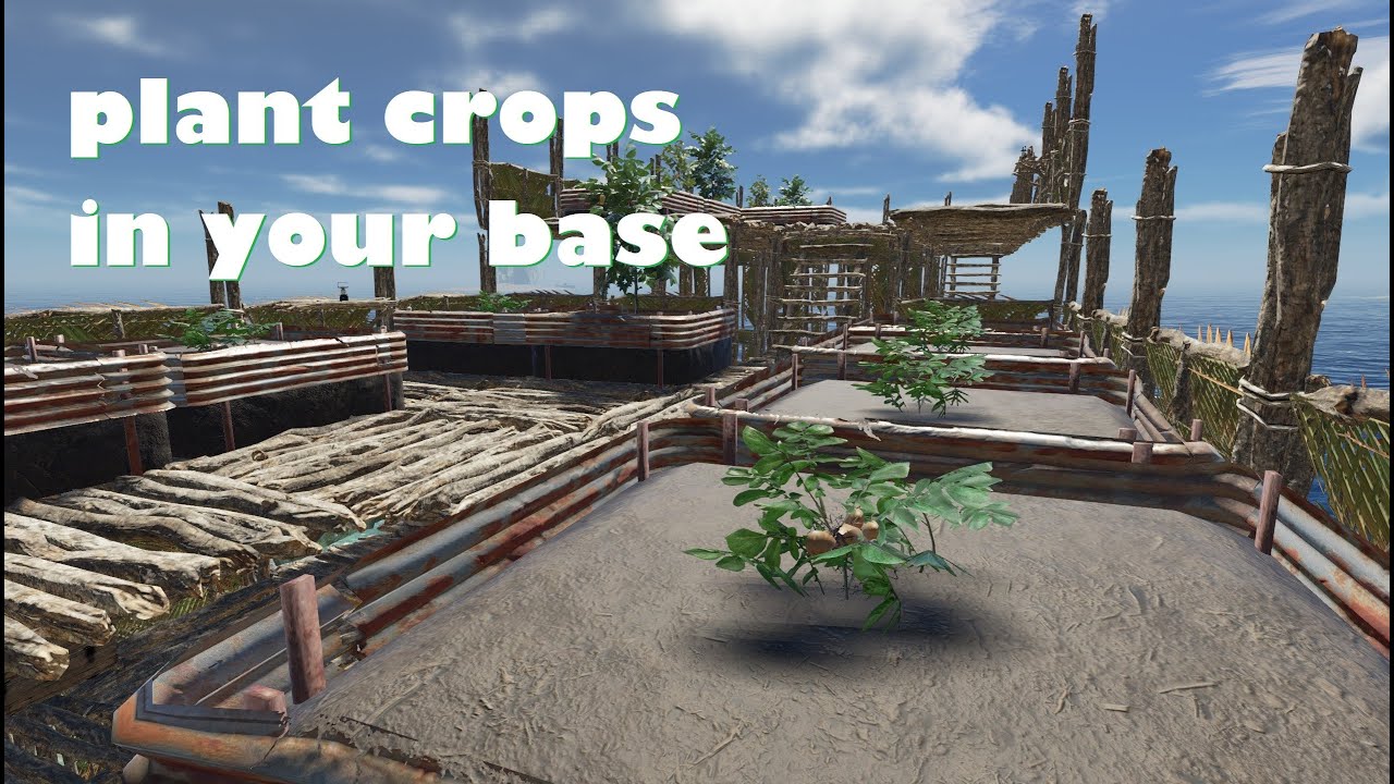 Stranded Deep - build plant crops in your base/on floors - YouTube