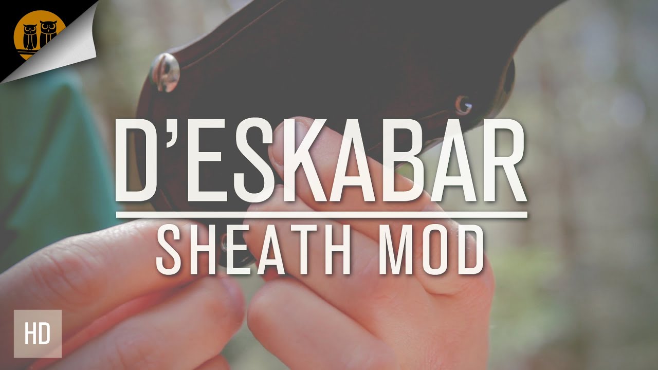 Kabar ESEE Becker BK 24 | D'Eskabar Sheath Mod - YouTube