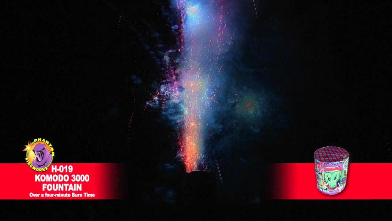 H-019 Komodo 3000 Fountain - Phantom Fireworks - YouTube