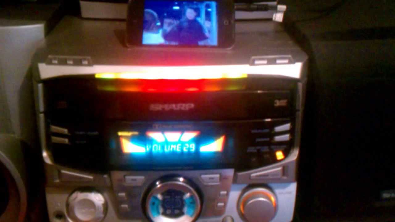 minicomponente sharp cd pc672 - YouTube
