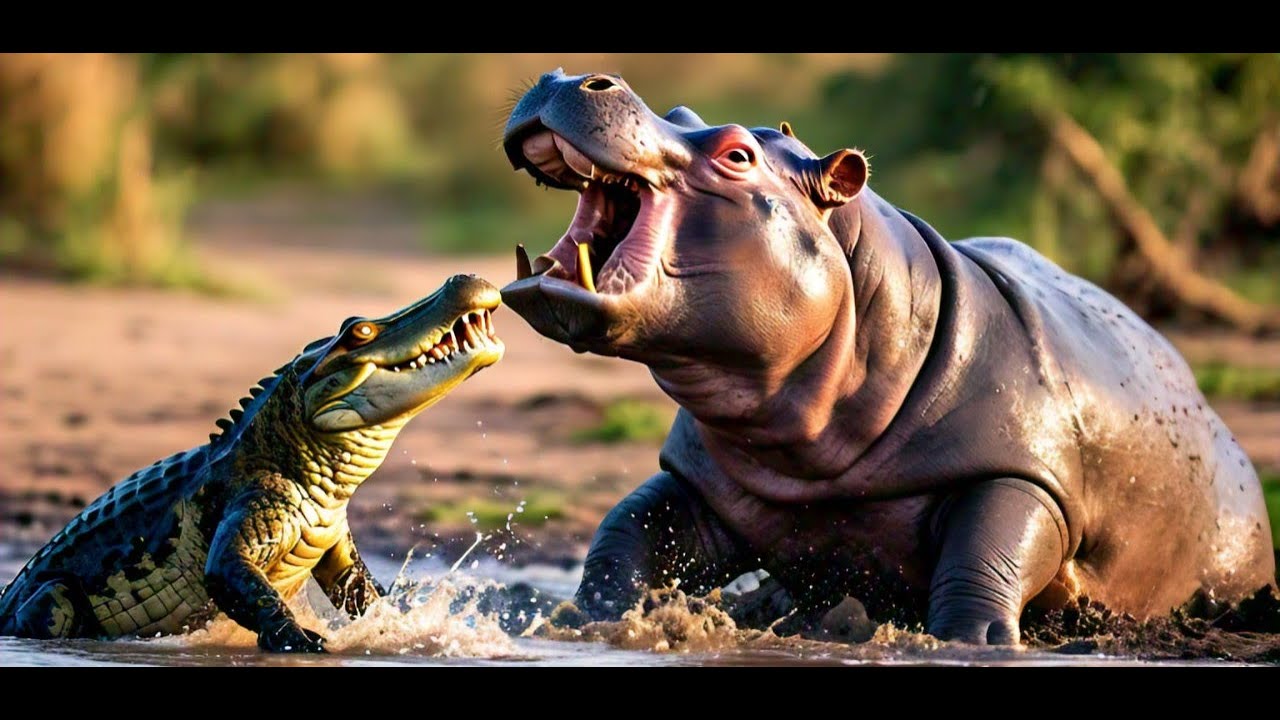 Ultimate Battle: Hippo or Crocodile – Who's the Champion? - YouTube
