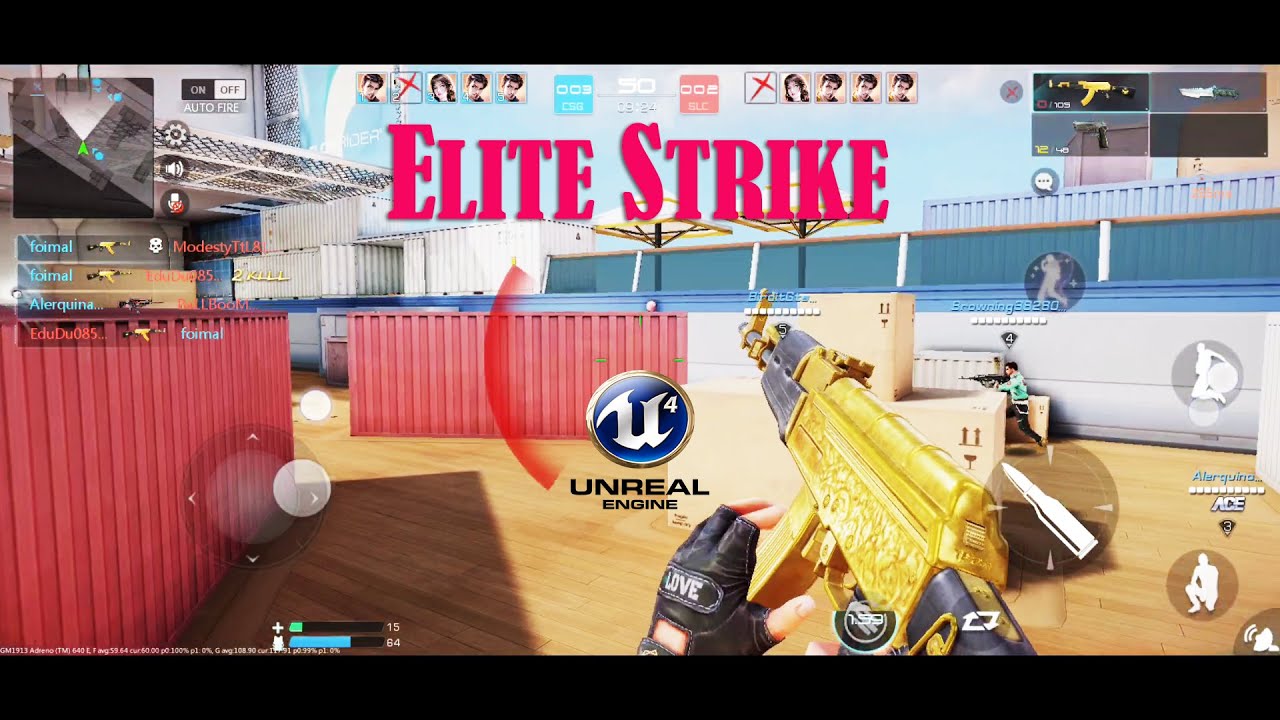 Elite Strike SA Android Gameplay All Map NEW FPS UNREAL ENGINE 4 - YouTube