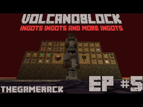 Minecraft - Volcano Block (Ingots, Ingots and More Ingots) - YouTube