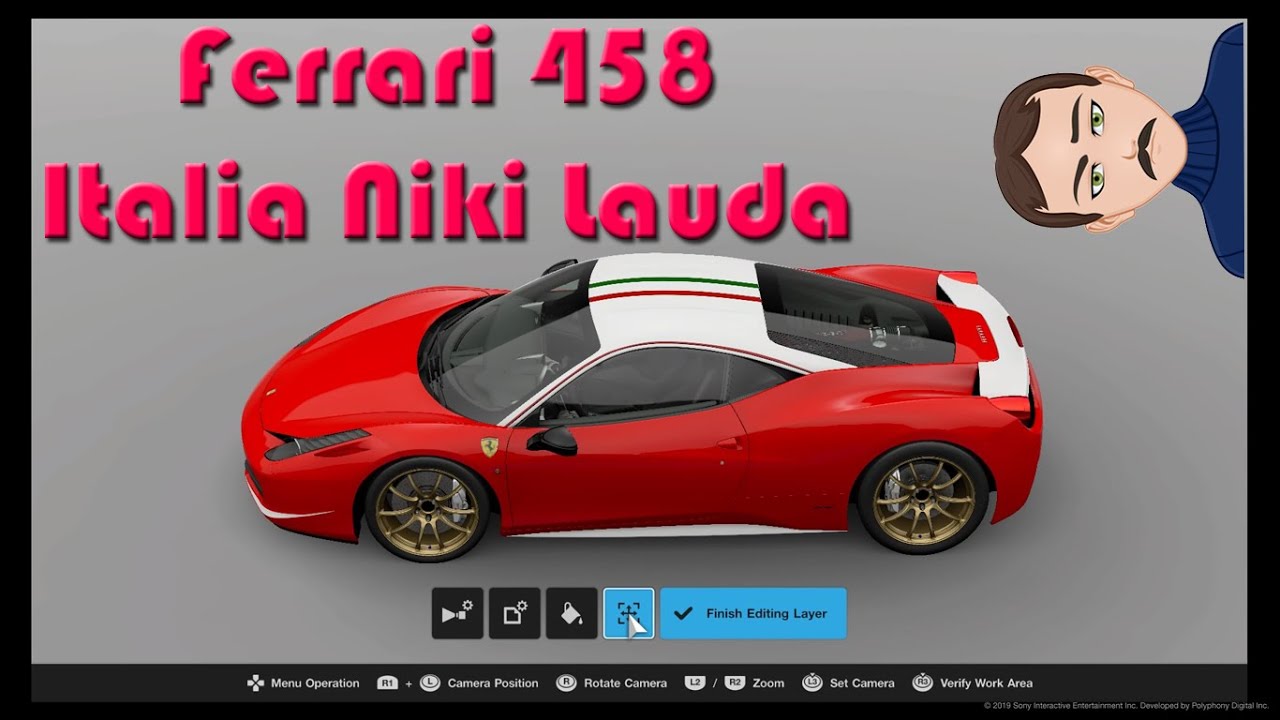 NIKI LAUDA FERRARI??? Gran Turismo Sport Ferrari 458 Italia Niki Lauda ...