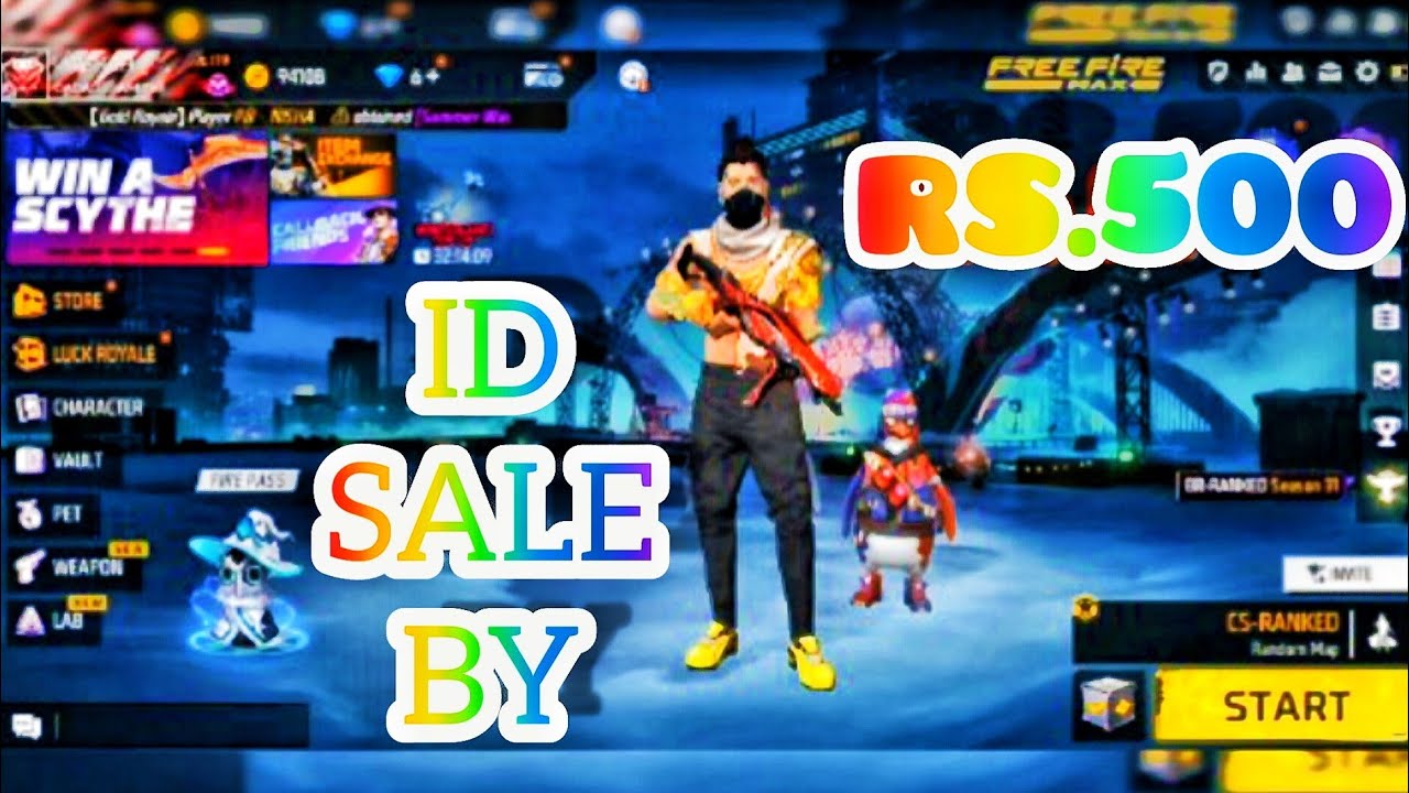 🎉500 RS ONLY FF Free Fire ld Sale Today ID SALE 500 RS FREE FIRE ID ...